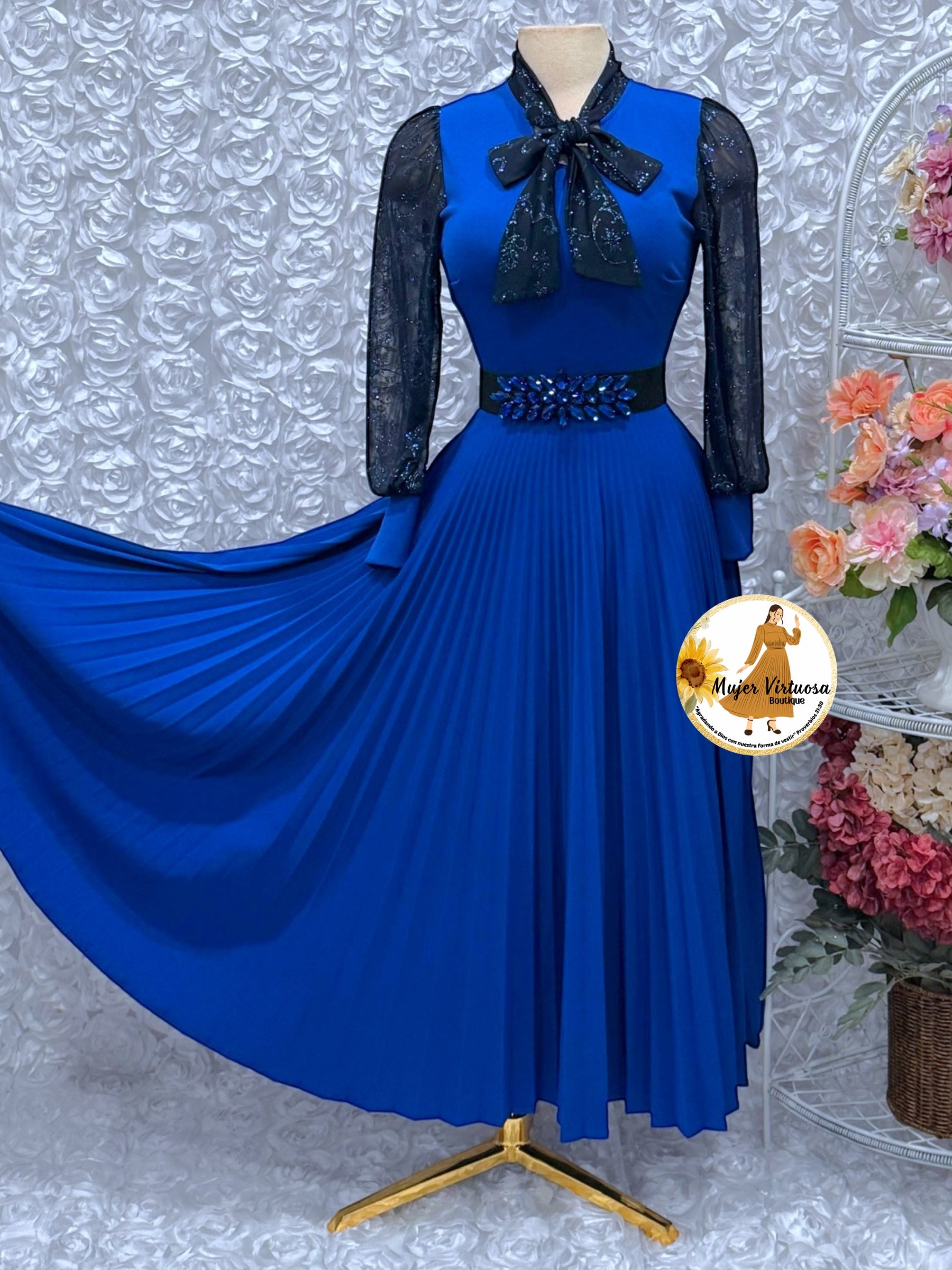 Brenda Royal Blue Dress – Mujer Virtuosa Boutique